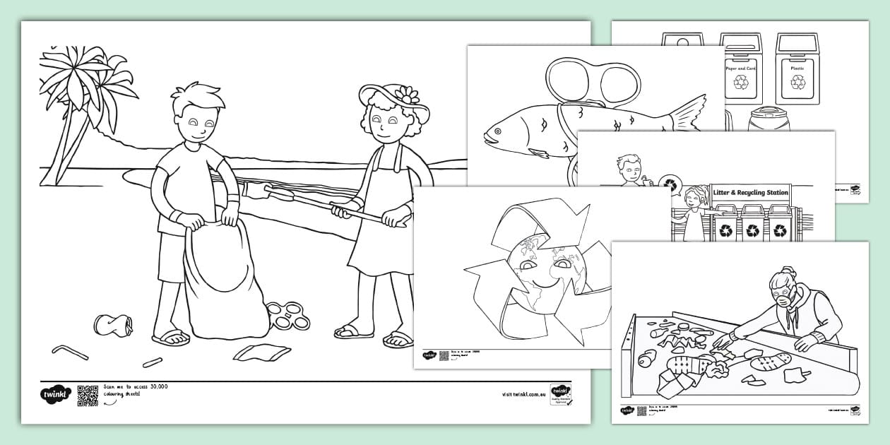 Recycling Colouring Pages - Parents - The Environment