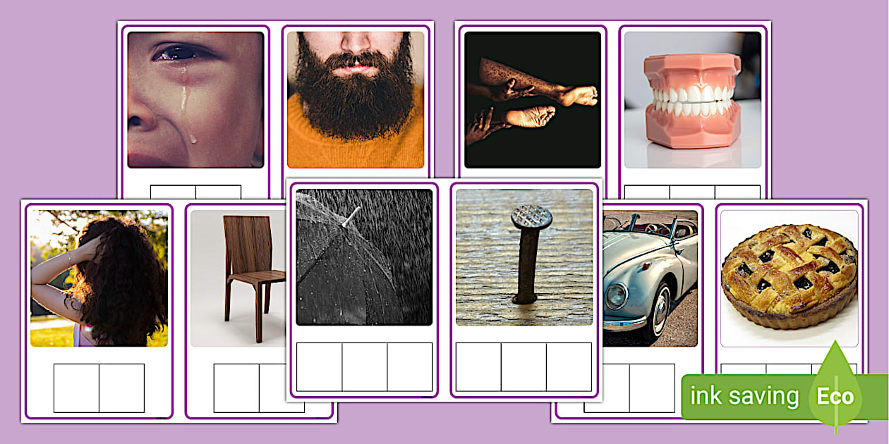 Phase 3 Vowel Digraph Photo Phoneme Frames (teacher made)