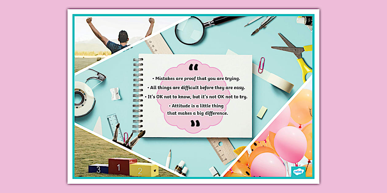 Encouragement Photo Display Poster (teacher made) - Twinkl