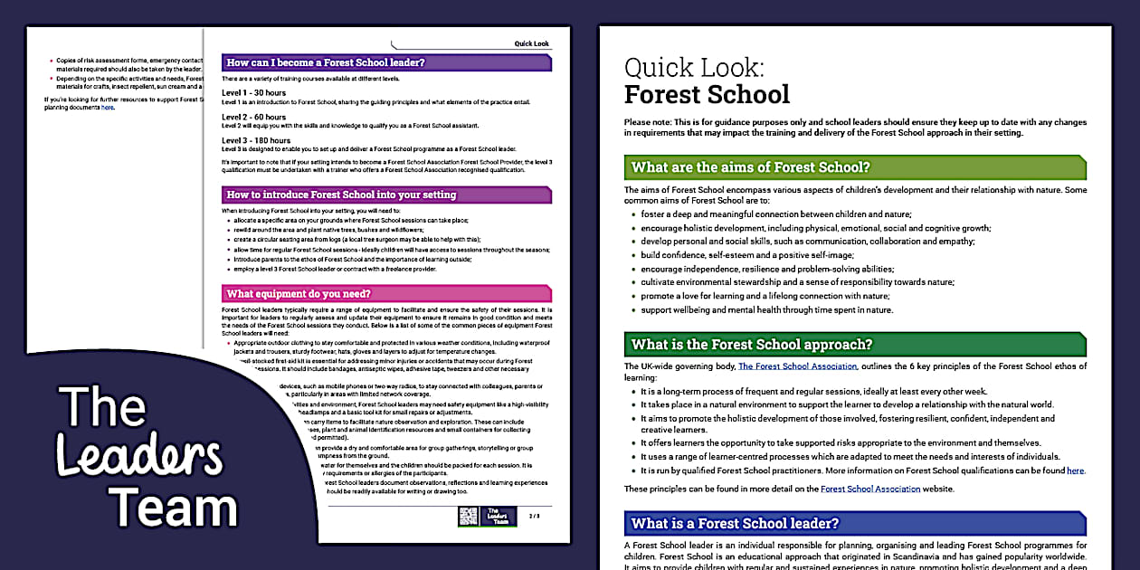 Quick Look: Forest School - SLT (teacher made) - Twinkl