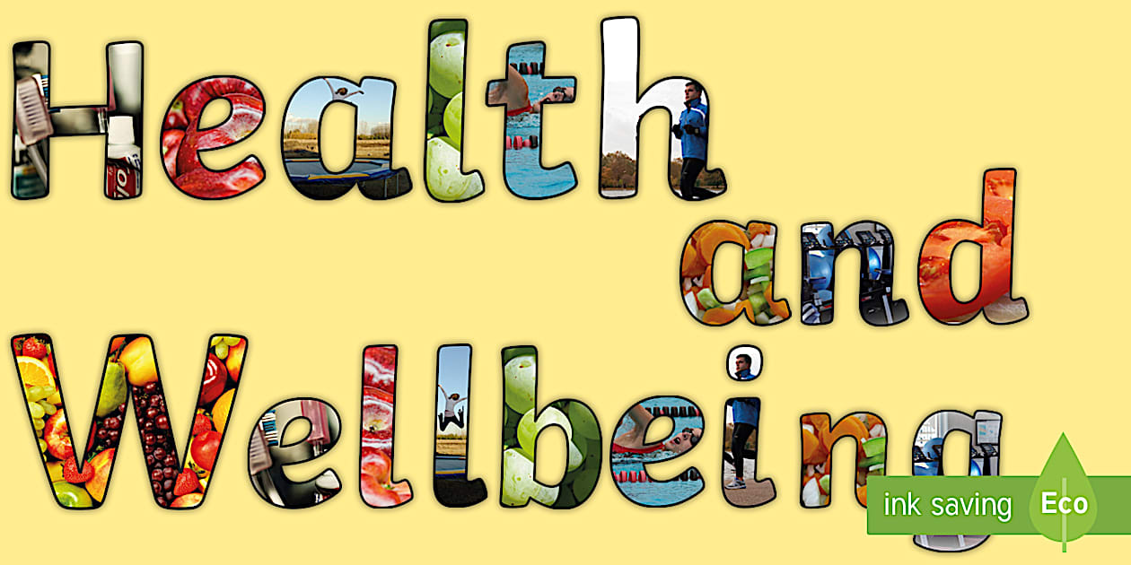 Health Title Page - Alphabet Display Lettering | Twinkl