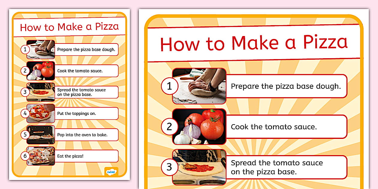 How to Make a Pizza Photo Display Poster - Twinkl