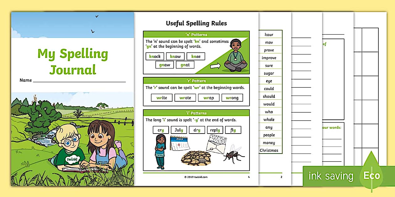 Y2 Spelling Journal (teacher made) - Twinkl
