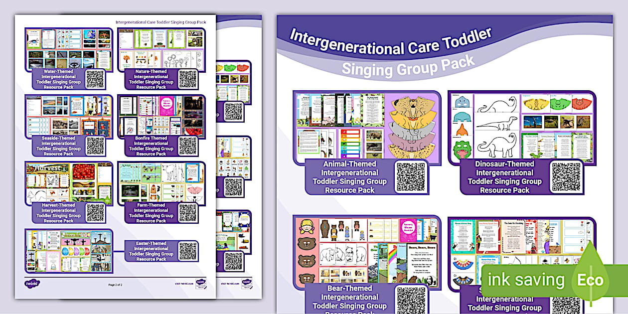 Intergenerational Care Toddler Singing Group Ideas - Twinkl