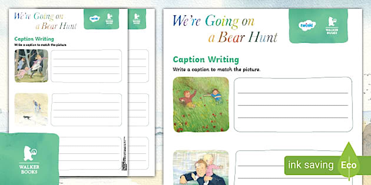 FREE! - We're Going on a Bear Hunt Writing Activity | Twinkl