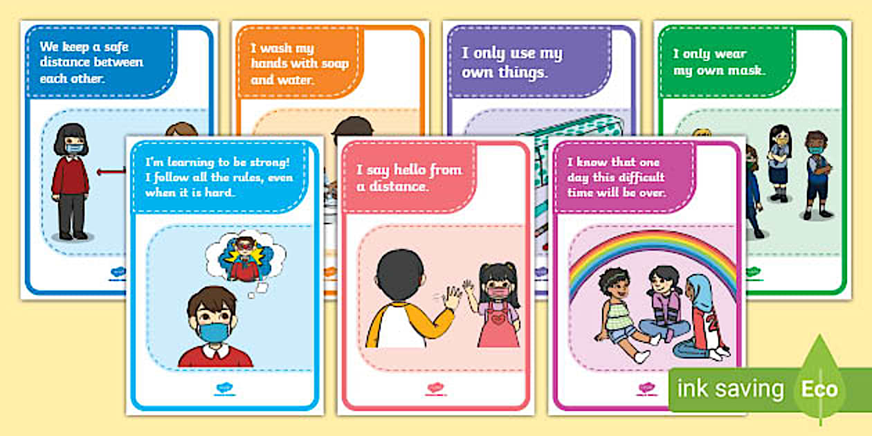 Editable Safety During a Pandemic Classroom Posters - Twinkl