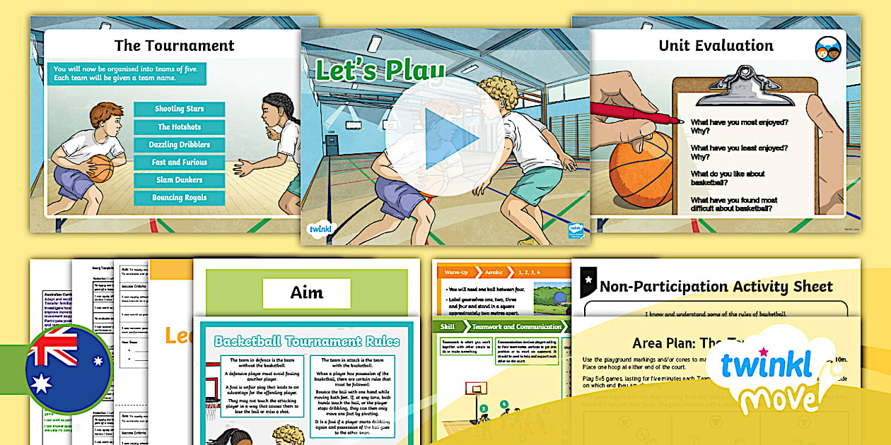 Move PE Year 5 Basketball Lesson 6: Let’s Play Lesson Pack