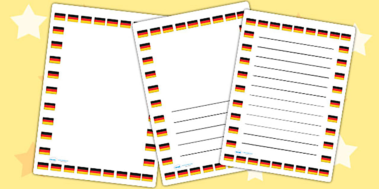 German Flag Page Borders