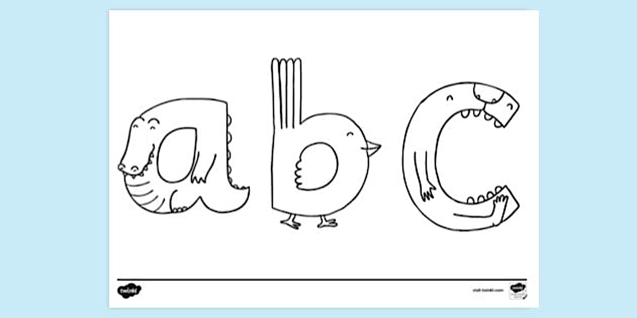 ABC Colouring Page | Colouring Sheets (teacher made)