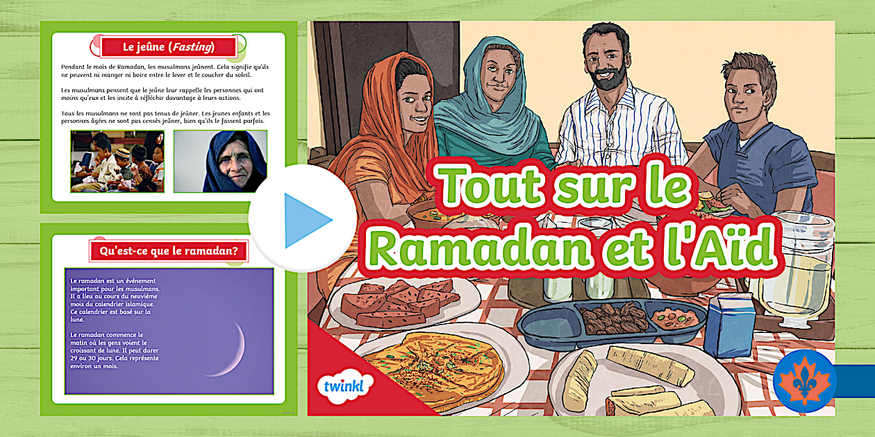 All About Ramadan and Eid PowerPoint French (teacher made)