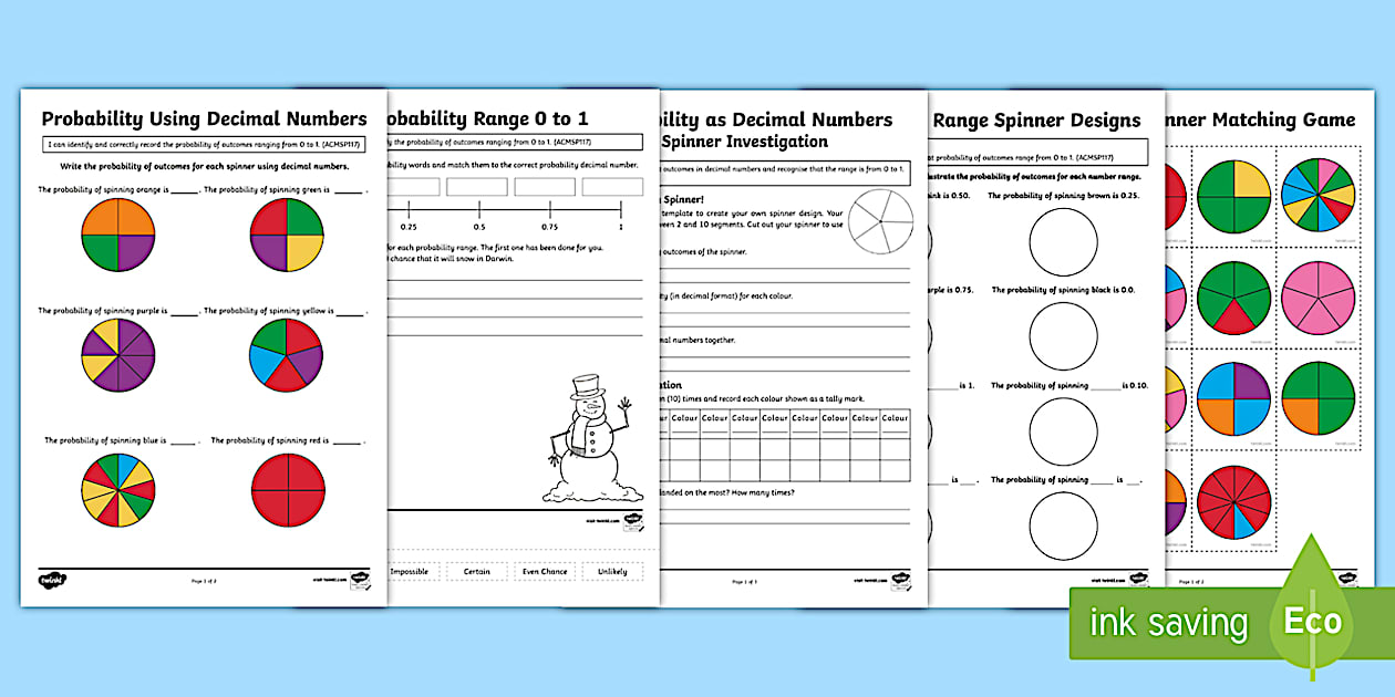 Probability Range Resource Pack | Range of Probabilities