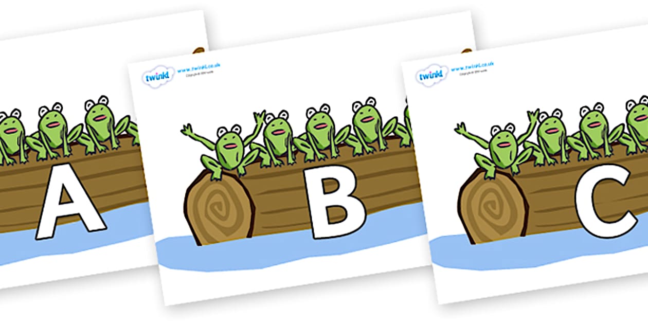 A-Z Alphabet on Little Speckled Frogs (teacher made)