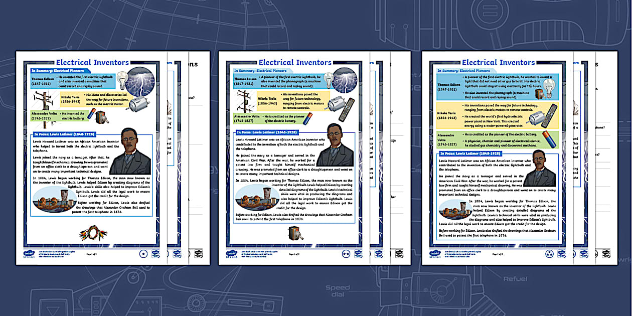 Phonograph Inventor/Female Inventors Reading Comprehension