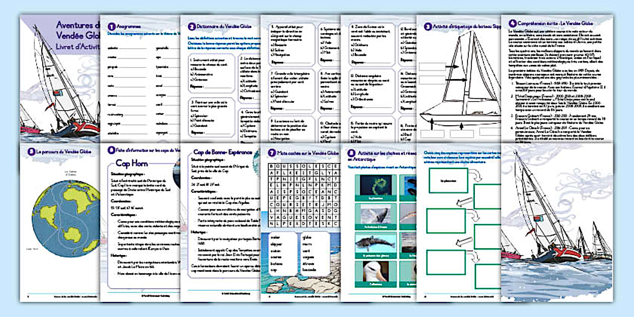 Livret d'activités : Les aventures du Vendée Globe