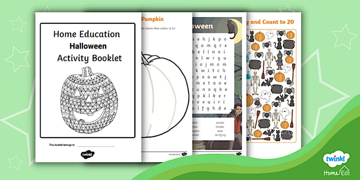 Home Education Halloween Booklet (teacher made) - Twinkl