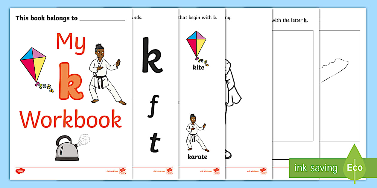 My Letter 'k' Workbook (K1) (Teacher-Made) - Twinkl