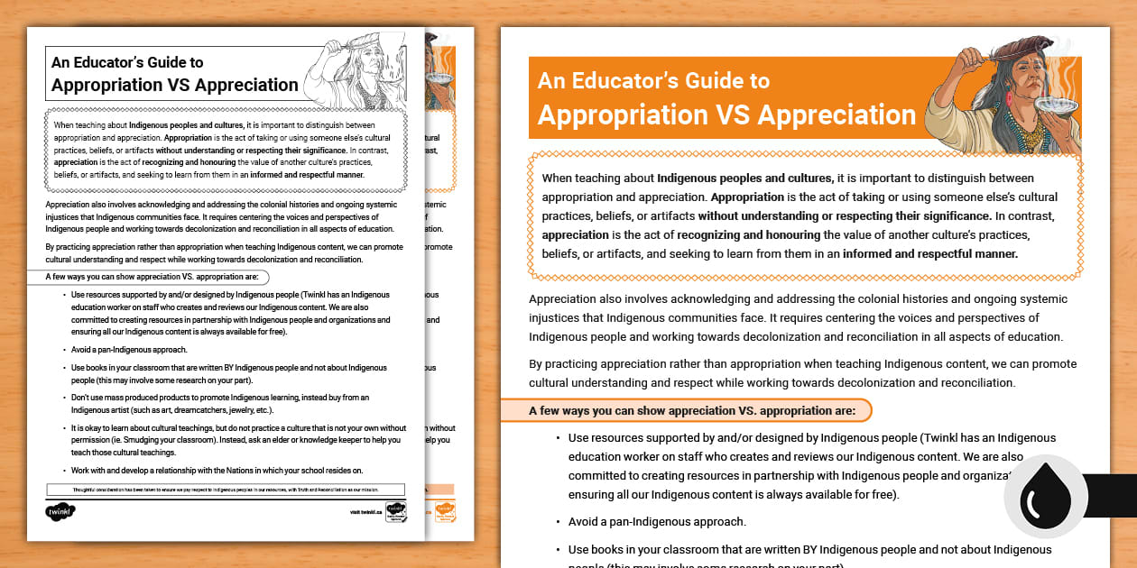 An Educators Guide to Appropriation vs Appreciation - Twinkl
