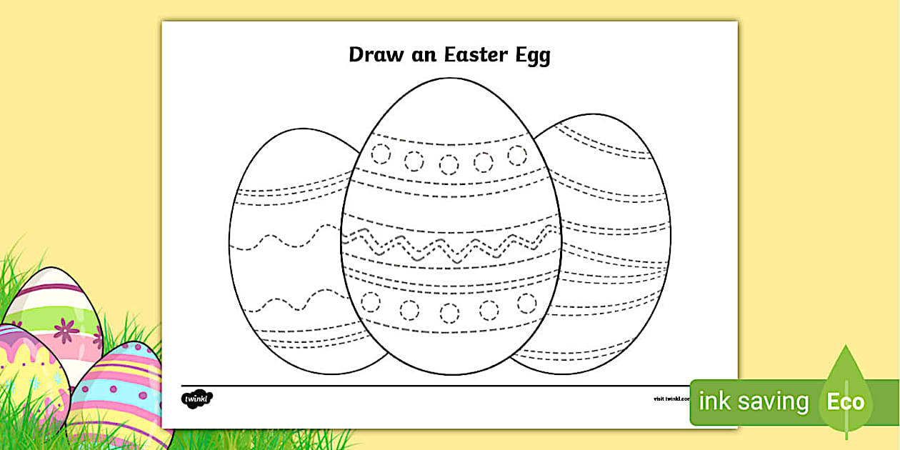 Free Easter pencil control activity: 'Egg-cellent' fun!