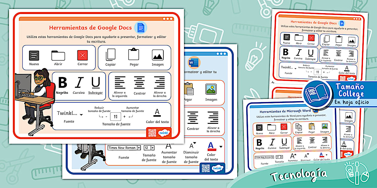Word | Google Docs | Herramientas | Funciones | Texto