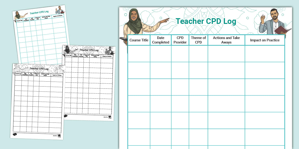 CPD Log Template | UAE | Twinkl | CPD | Printable | KS1