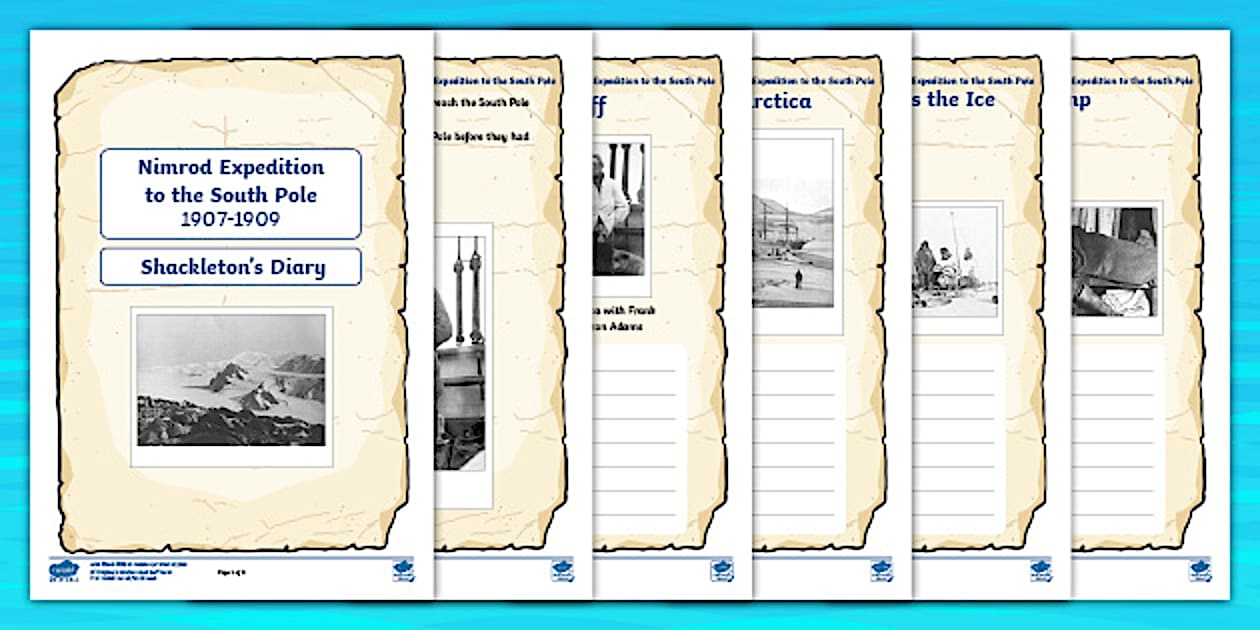 Ernest Shackleton's Diary Writing Booklet | Primary Resource