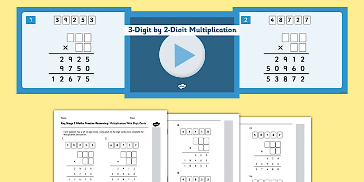 KS2 Reasoning Test Practice Missing Number Calculations Multiplication with