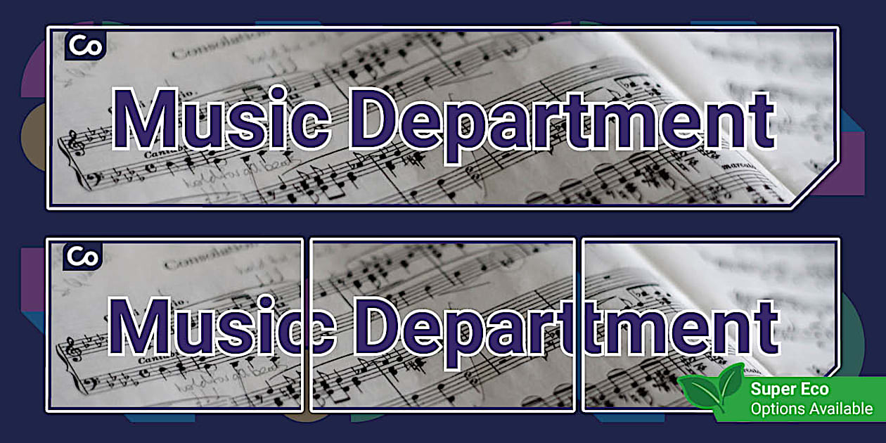 Music Department Display Banner (teacher made) - Twinkl