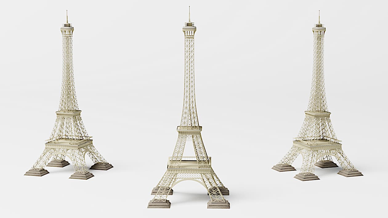 3D Models: Human Geography - Eiffel Tower (teacher made)