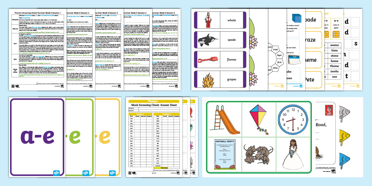 Phonics Screening Survival: Intervention Booster Pack 8