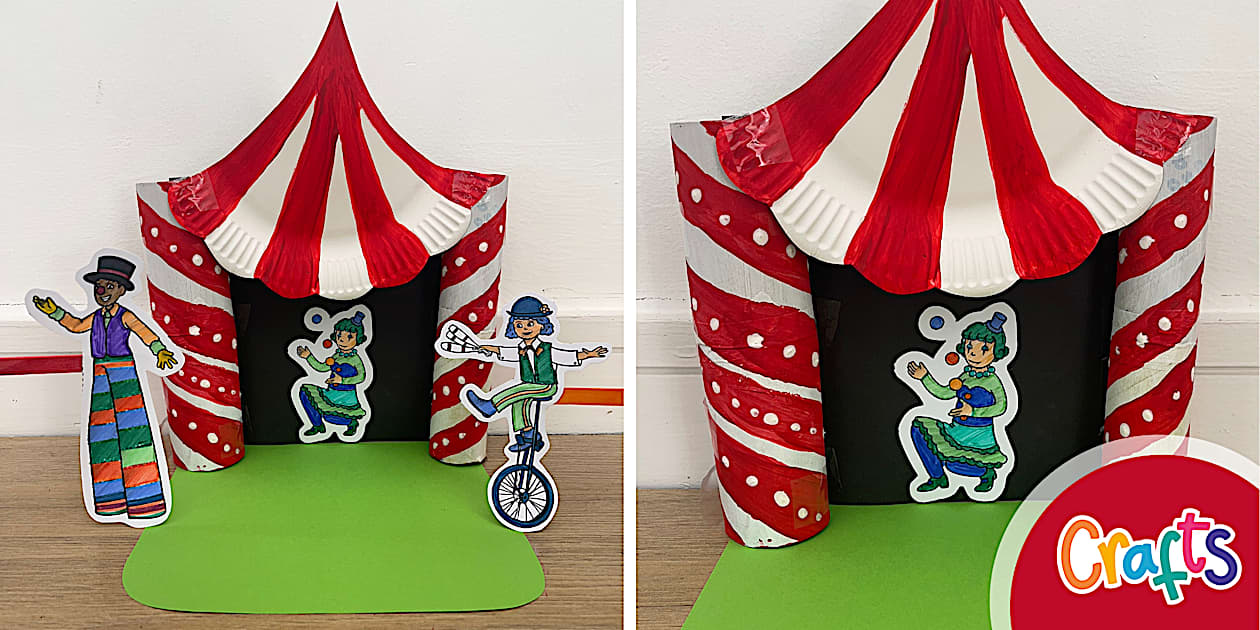 Manualidad: Carpa de circo - Twinkl Crafts (teacher made)