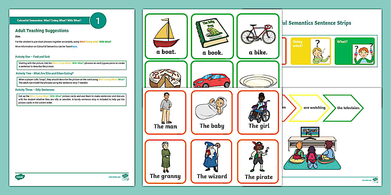 Colourful Semantics: Who, What Doing, What? Session Plan and Pack 1