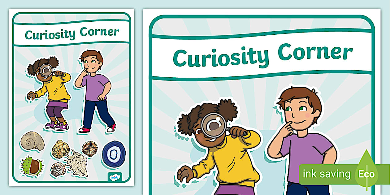 Curiosity Corner Display Poster, Curiosity (teacher made)