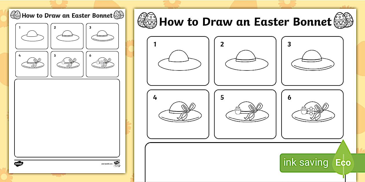 Easter Bonnet Drawing - Primary Resources (teacher made)