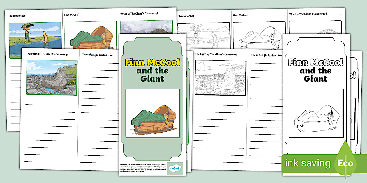 Finn McCool and the Giant Leaflet Template - Twinkl