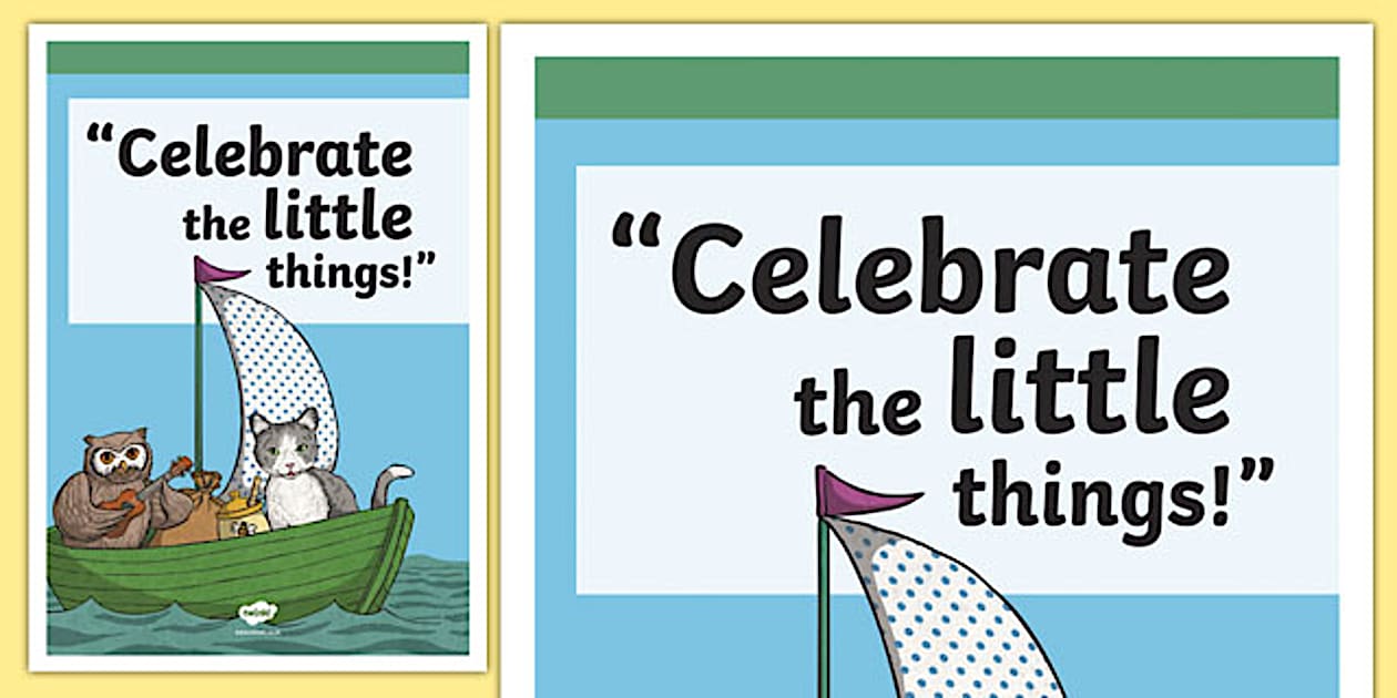 Celebrate Inspirational Classroom Quote Display Poster