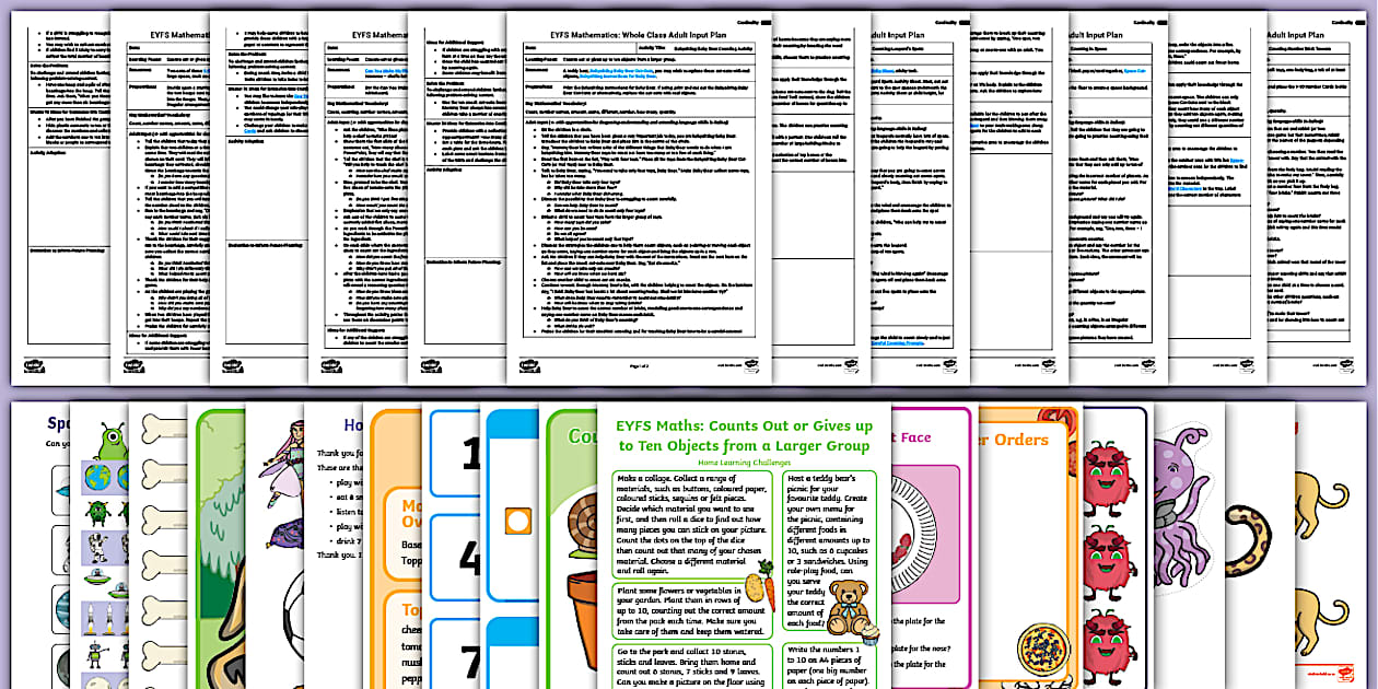 👉 EYFS Maths Counts Out Objects from a Group Planning Pack