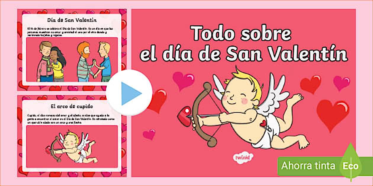 PowerPoint: Todo sobre el día de San Valentín - Twinkl