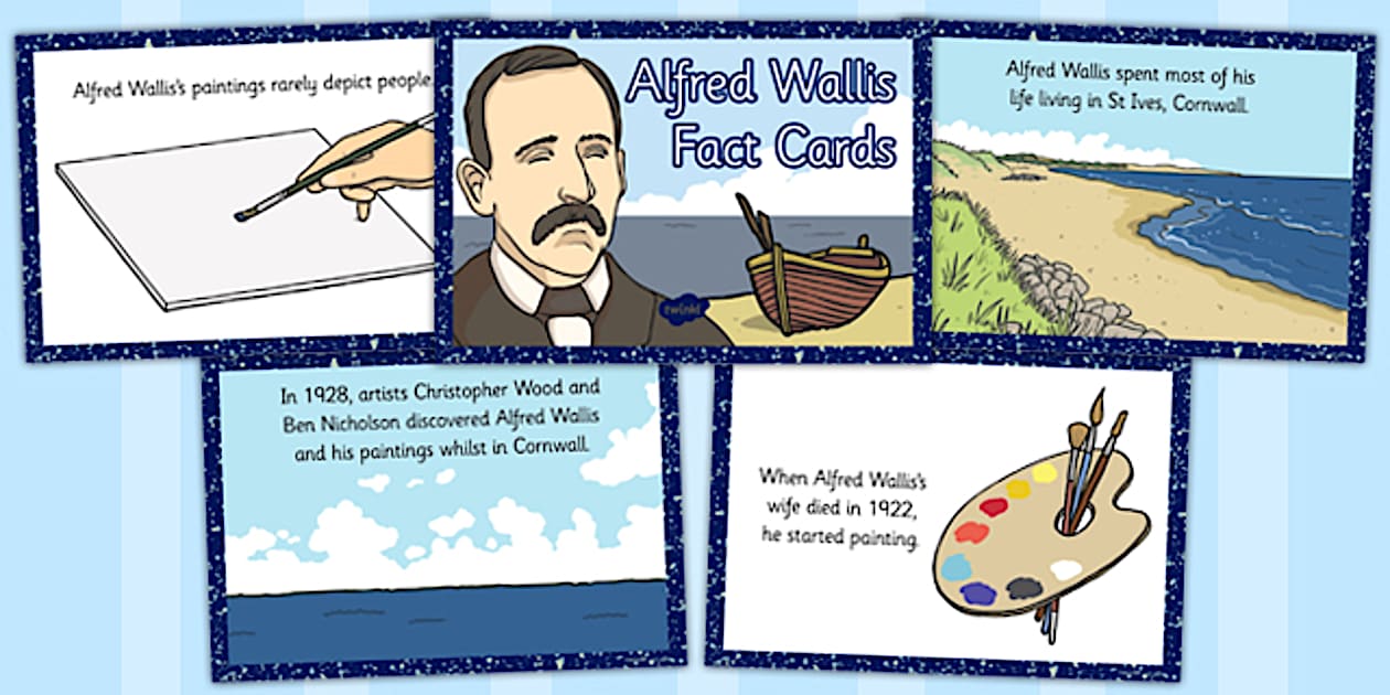 Editable Alfred Wallis Fact Cards (teacher made) - Twinkl