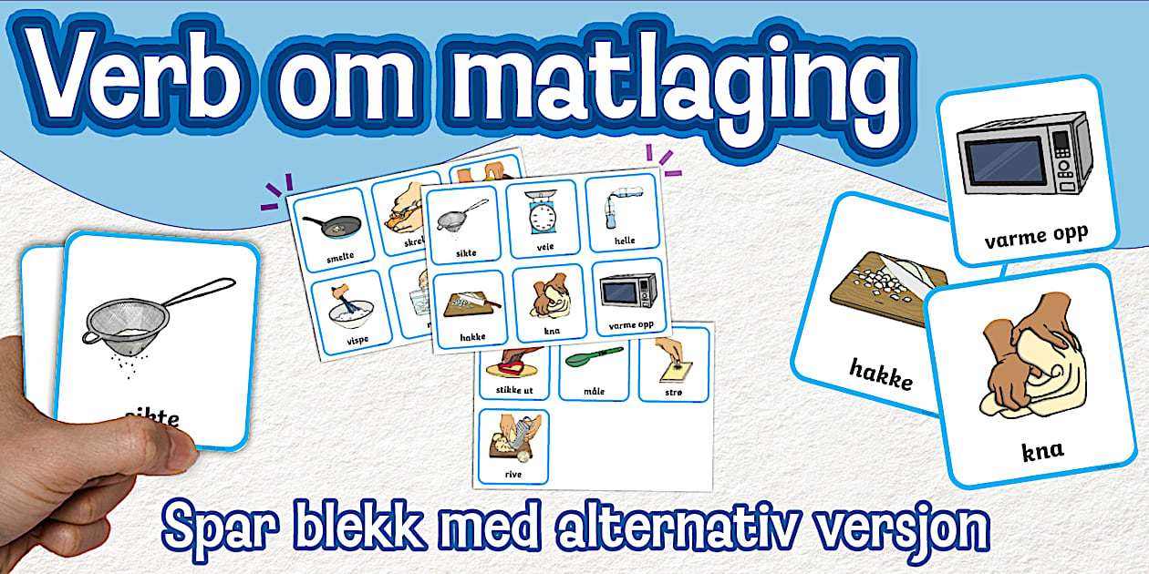 Bildekort om matlaging