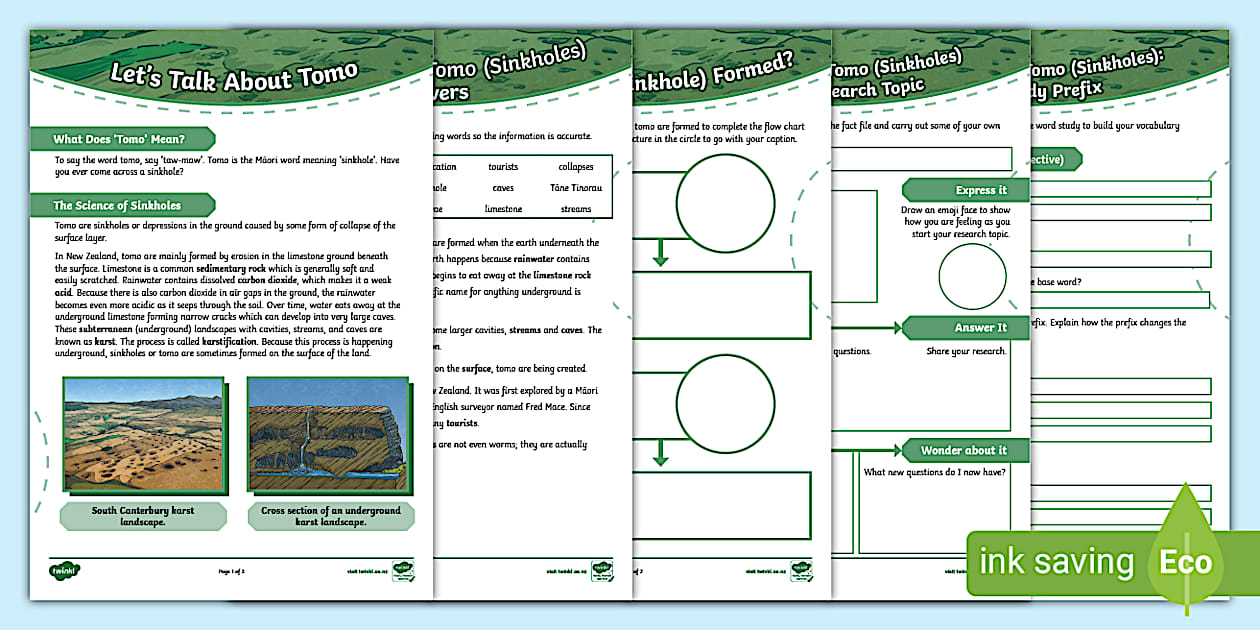 Let's Talk About Tomo (Sinkholes) Resource Pack
