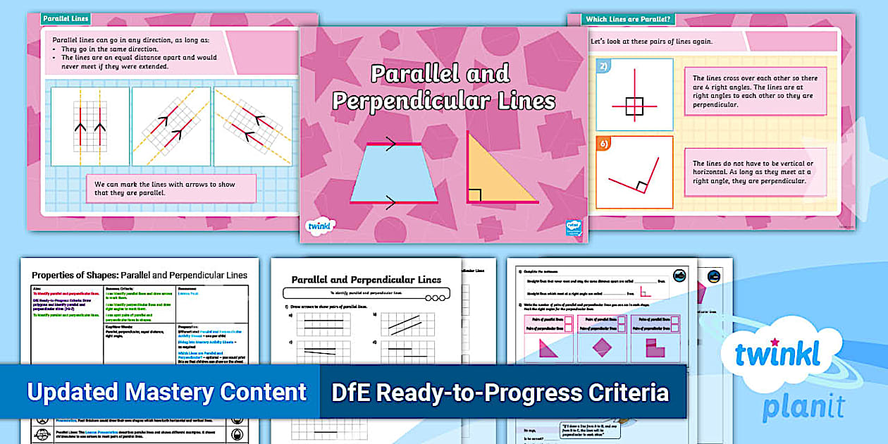 👉 Y3 Identify Parallel and Perpendicular Lines - Twinkl