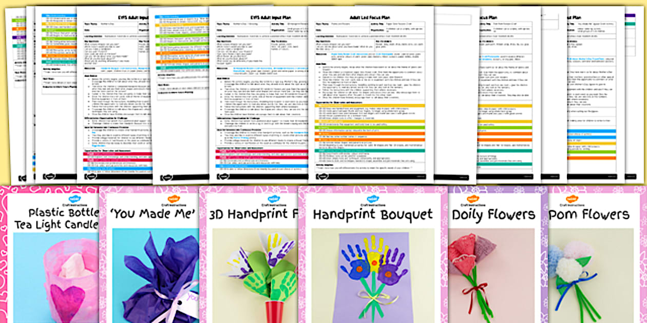 Australia EYFS Mother's Day Craft Activity and Accompanying Planning Pack