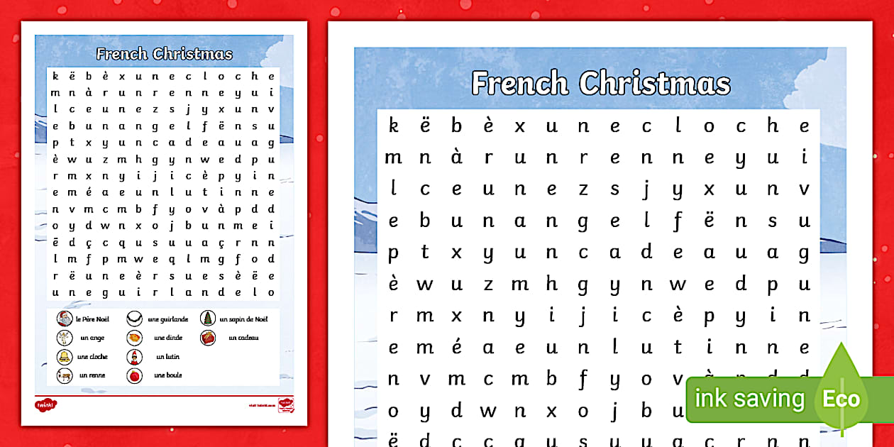 👉 French Christmas Word Search | KS2 French Teaching Resources