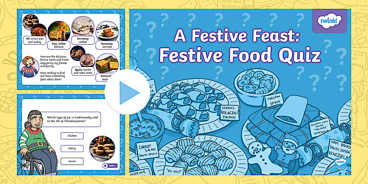 Festive Christmas Food Quiz | Festive Feast | Twinkl | KS1