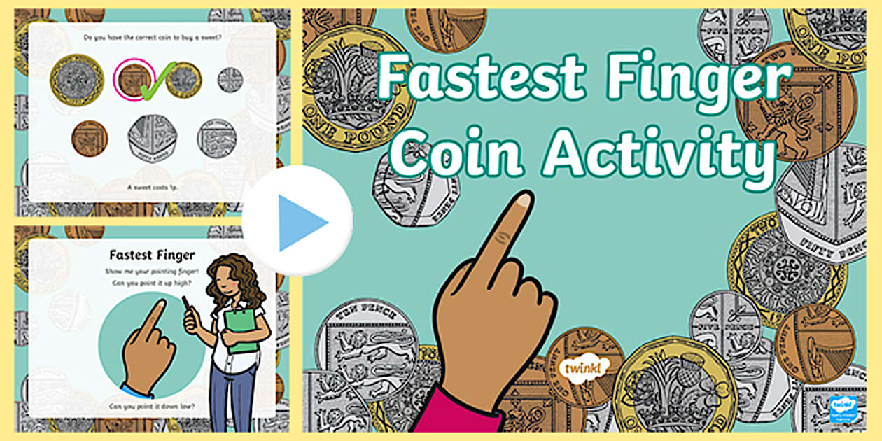 Faster Finger Coin PowerPoint (teacher made) - Twinkl