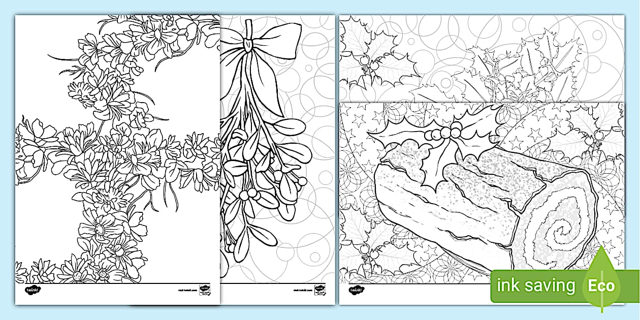 Yule Colouring Pages (Teacher-Made) - Twinkl
