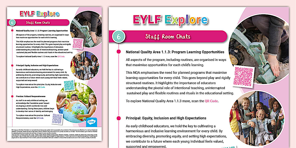 EYLF Explore Vol 6 (teacher made) - Twinkl