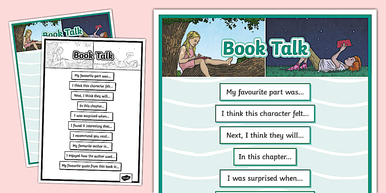 Book Talk Display Poster