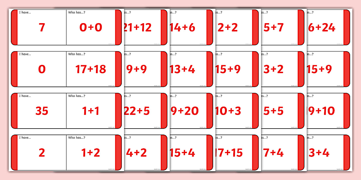 Addition to 40 Loop Cards (teacher made) - Twinkl