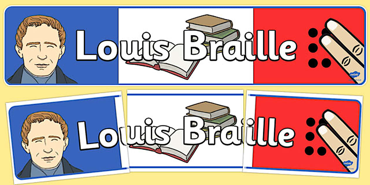 Louis Braille Display Banner